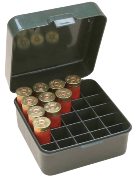 BALLISTIKSCHUPPEN - MTM Box Flinte Magnum Dunkelgrün 25 Stück #S2512M11